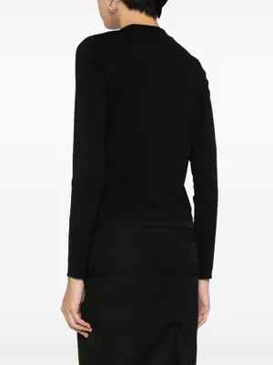 Jacquemus Le T-shirt Gros Grain Top - Black