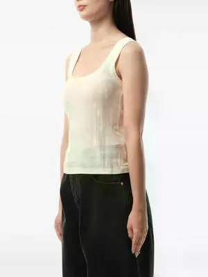 Jacquemus Gros Grain Cotton Tank Top - Neutrals