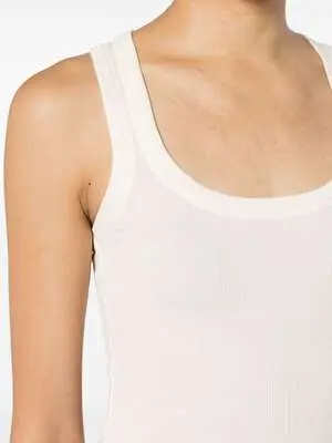 Jacquemus Gros Grain Cotton Tank Top - Neutrals
