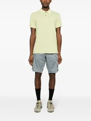 C.P. COMPANY Logo-patch Piqué Polo Shirt - Green