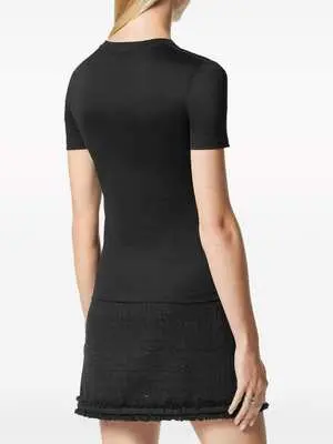 Versace Logo Crystal-embellished T-shirt