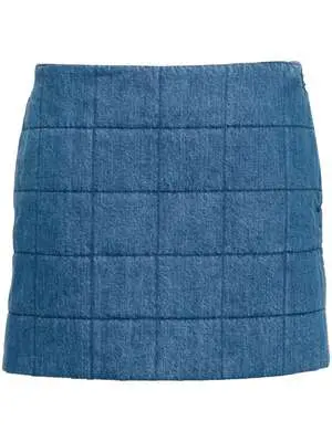 Gucci Quilted Denim Miniskirt
