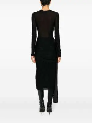 Blumarine Draped-detail Midi Dress