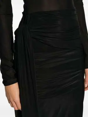 Blumarine Draped-detail Midi Dress