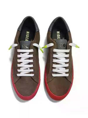 HIDE&JACK Oil Lace-up Sneakers - Brown