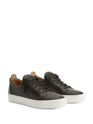 GIUSEPPE ZANOTTI Frankie Double-zip Low-top Sneakers - Black