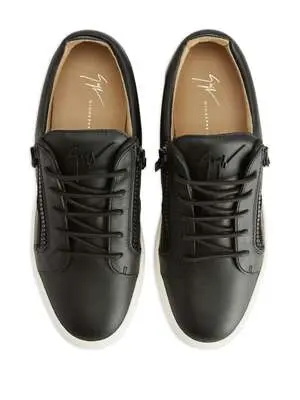 GIUSEPPE ZANOTTI Frankie Double-zip Low-top Sneakers - Black