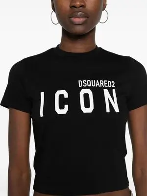 Dsquared2 Logo-print Cropped T-shirt