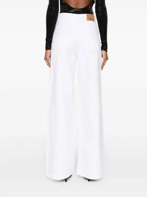 Isabel Marant Étoile High-rise Wide-leg Jeans - White