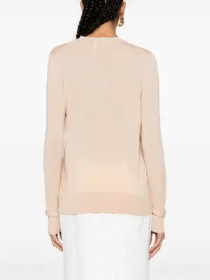 Chloé Long-sleeve Wool Jumper - Neutrals