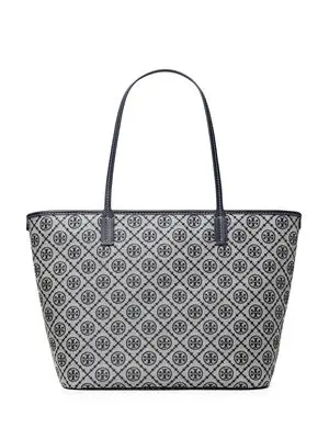 Tory Burch T Monogram Zip Tote - Blue