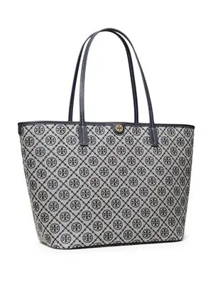 Tory Burch T Monogram Zip Tote - Blue