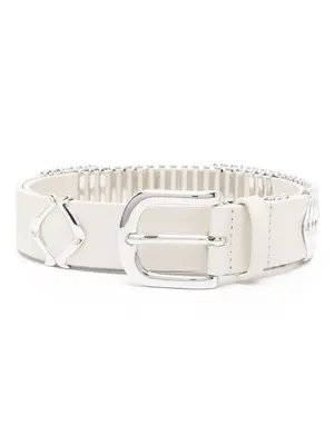 Isabel Marant Étoile Tehora Leather Belt - White