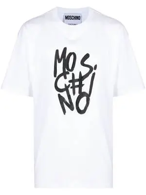 Moschino Logo-print Cotton T-shirt - White