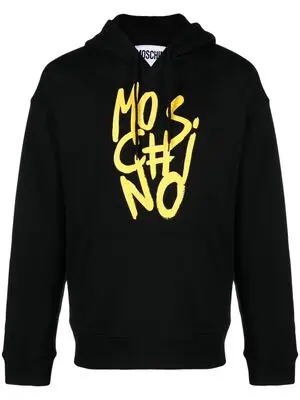 Moschino Textured Sweatshirts Hoodies For Men