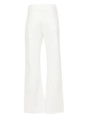 Pinko Wanda High-rise Wide-leg Jeans - White
