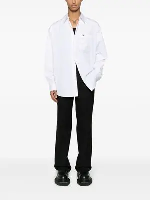 Off-White Straight-leg Wool Trousers