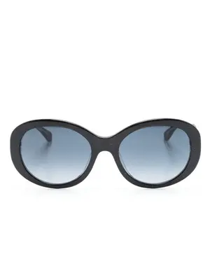 Kate Spade New York Avah Glitter-effect Oval-frame Sunglasses