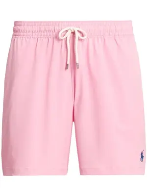 Polo Ralph Lauren Traveller Pony-embroidered Swim Shorts - Pink