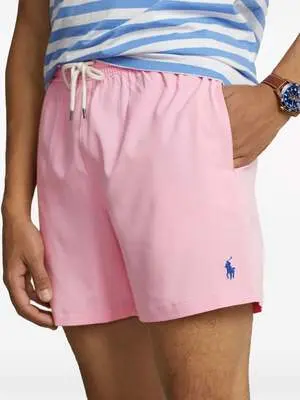 Polo Ralph Lauren Traveller Pony-embroidered Swim Shorts - Pink