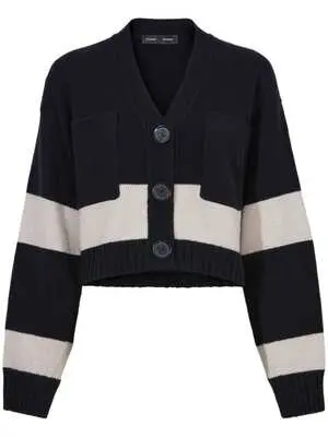 Proenza Schouler Sofia Striped Cardigan - Black