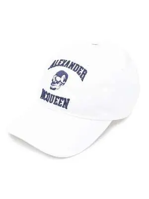 Alexander McQueen Embroidered Cotton Cap