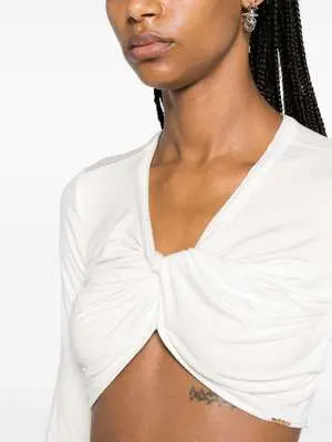 Cult Gaia Avani Twisted Crop Top