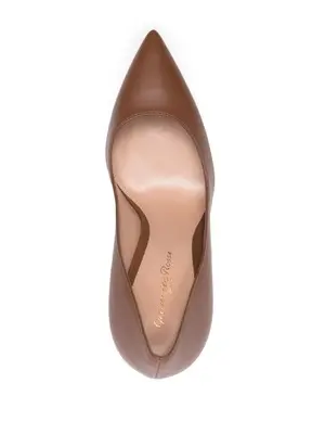 GIANVITO ROSSI 105mm Leather Pumps - Brown