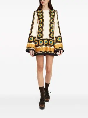 La DoubleJ Supremes Swing Silk Minidress