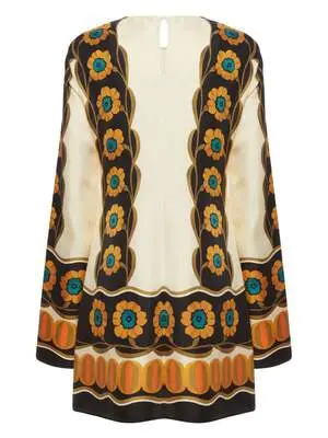 La DoubleJ Supremes Swing Silk Minidress
