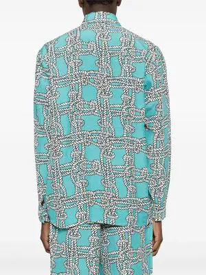 AMIR SLAMA Rope-print Shirt
