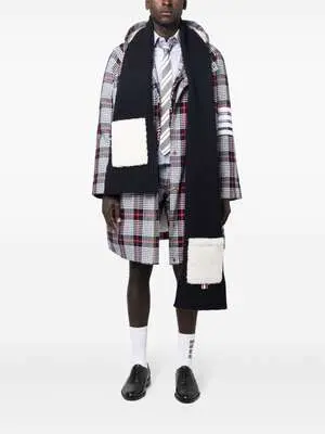 Thom Browne Ribbed-knit Scarf - Blue