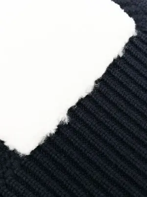 Thom Browne Ribbed-knit Scarf - Blue
