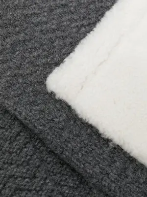 Thom Browne Ribbed-knit Scarf - Grey