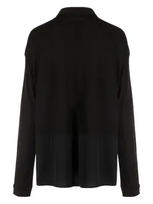 Transit Panelled Virgin Wool-blend Top - Black
