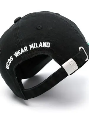 Gcds Logo-embroidered Baseball Cap - Black