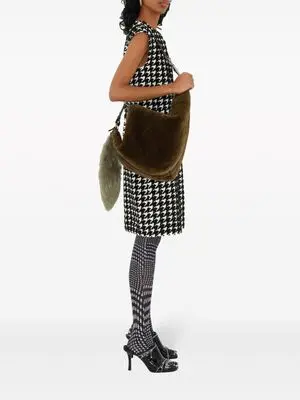 Burberry Houndstooth Sleeveless Mini Dress
