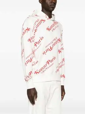 Kenzo X Verdy Monogram-pattern Hoodie - White