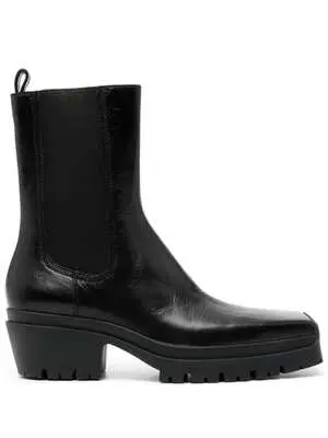 Alexander Wang 55mm Square-toe Leather Chelsea Boots