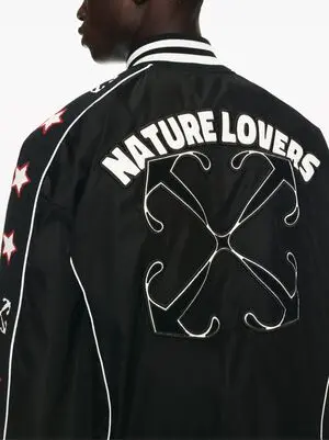 Off-White Varsity-patch Bomber Jacket