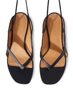 Off-White Lollipop Leather Sandals - Black