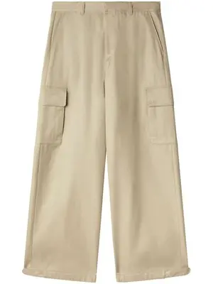 Off-White Wide-leg Cargo Trousers - Neutrals
