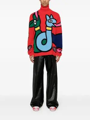 WALTER VAN BEIRENDONCK Viper Wool Jumper