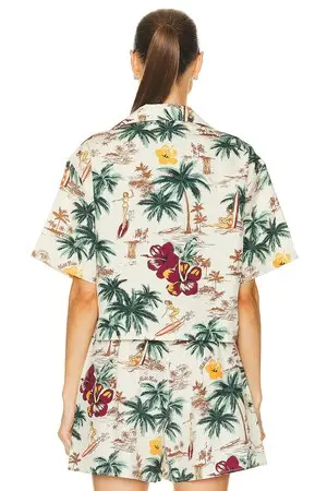 Miu Miu Hawaii Print Top