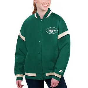 STARTER New York Jets Tournament Full-snap Varsity Jacket