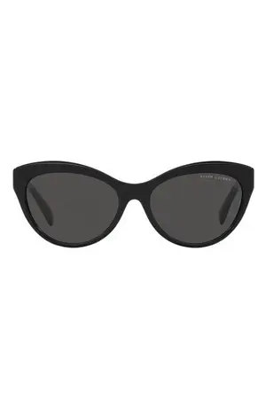 Ralph Lauren 56mm Cat Eye Sunglasses - Black
