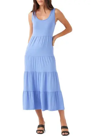 Flouncy Tiered Polyester Dress