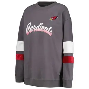 THE WILD COLLECTIVE Arizona Cardinals Fleece Pullover Sweatshirt - Charcoal