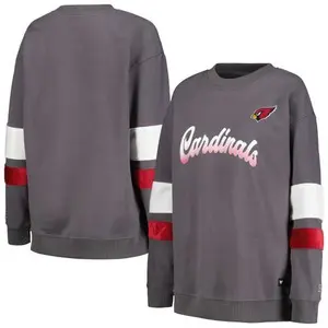 THE WILD COLLECTIVE Arizona Cardinals Fleece Pullover Sweatshirt - Charcoal