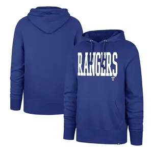 '47 Texas Rangers Dime Headline Pullover Hoodie - Royal